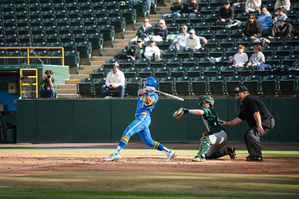 Roch Cholowsky brings the No.1 Bruins to a win with two home runs, 13-5 ...